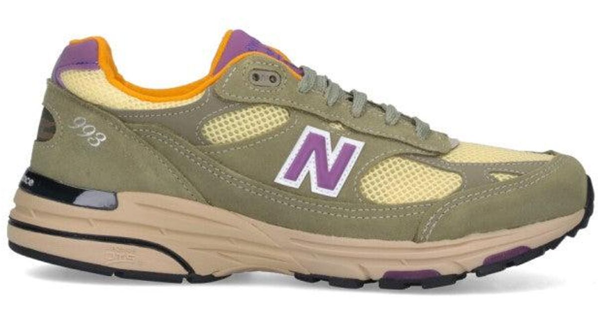 New Balance Suede Sneakers With Breathable Mesh And Accented Logos in ...
