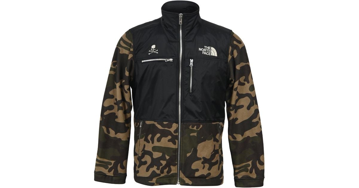 The North Face X Mastermind Camouflage Zipped Denali Jacket in Black ...