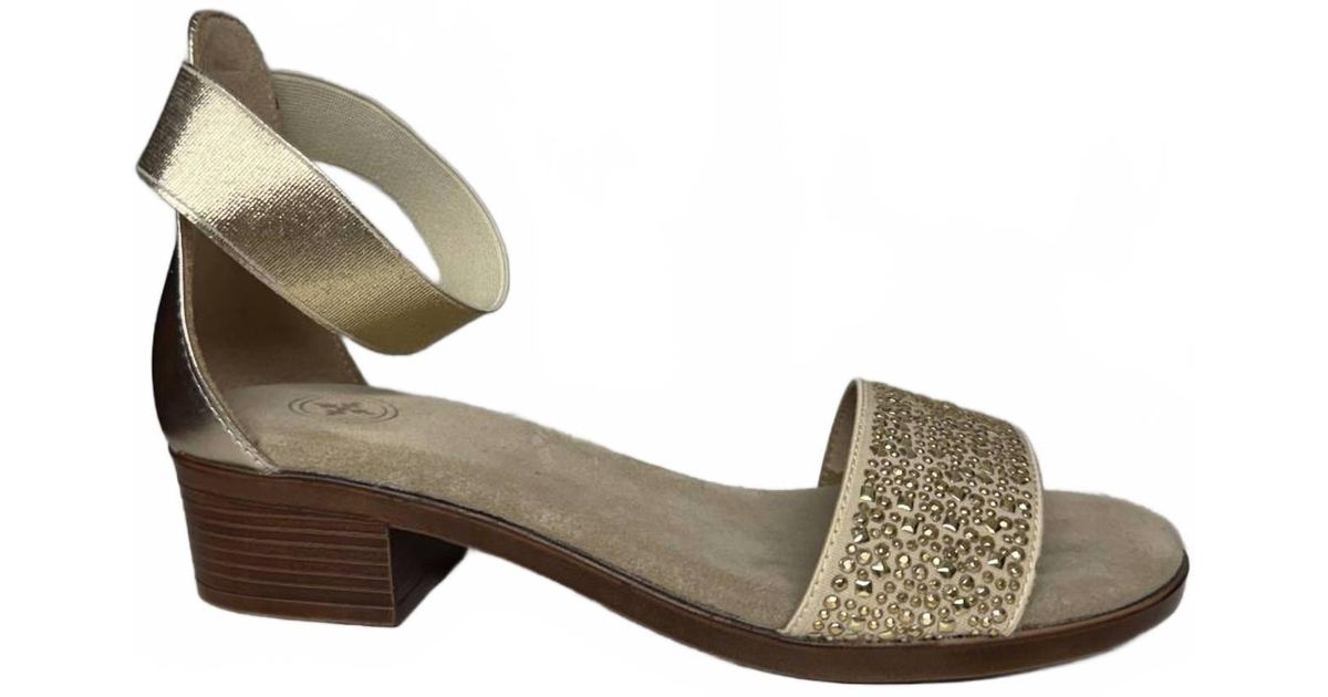 Charleston Shoe Co. Marlin Sandals in Metallic | Lyst