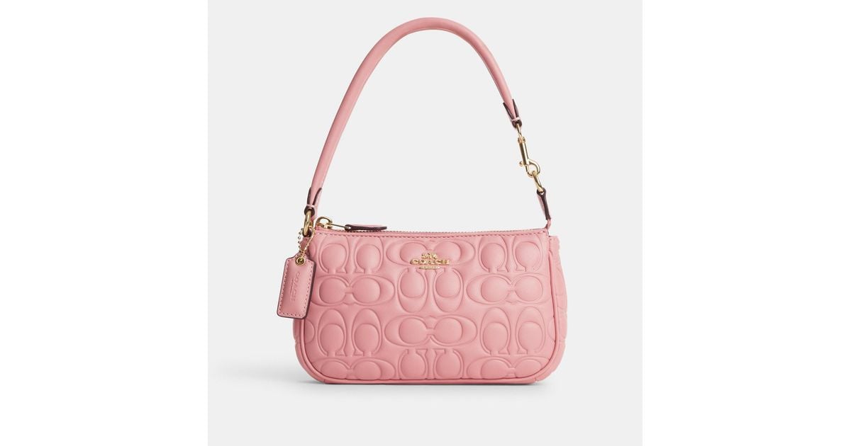 COACH Nolita 19 With Signature in Pink | Lyst