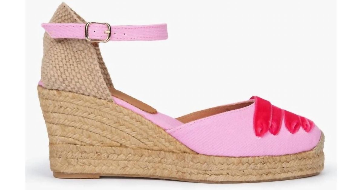 Penelope Chilvers Mary Jane Espadrille in Pink | Lyst