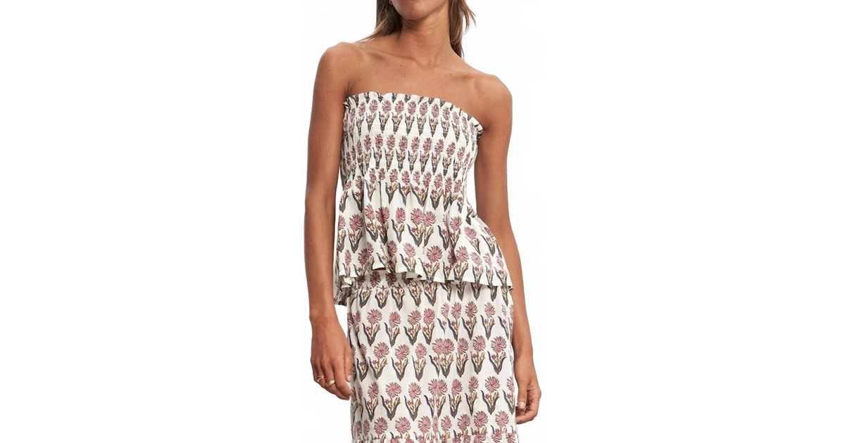 Par & Escala Fernanda Top in White | Lyst