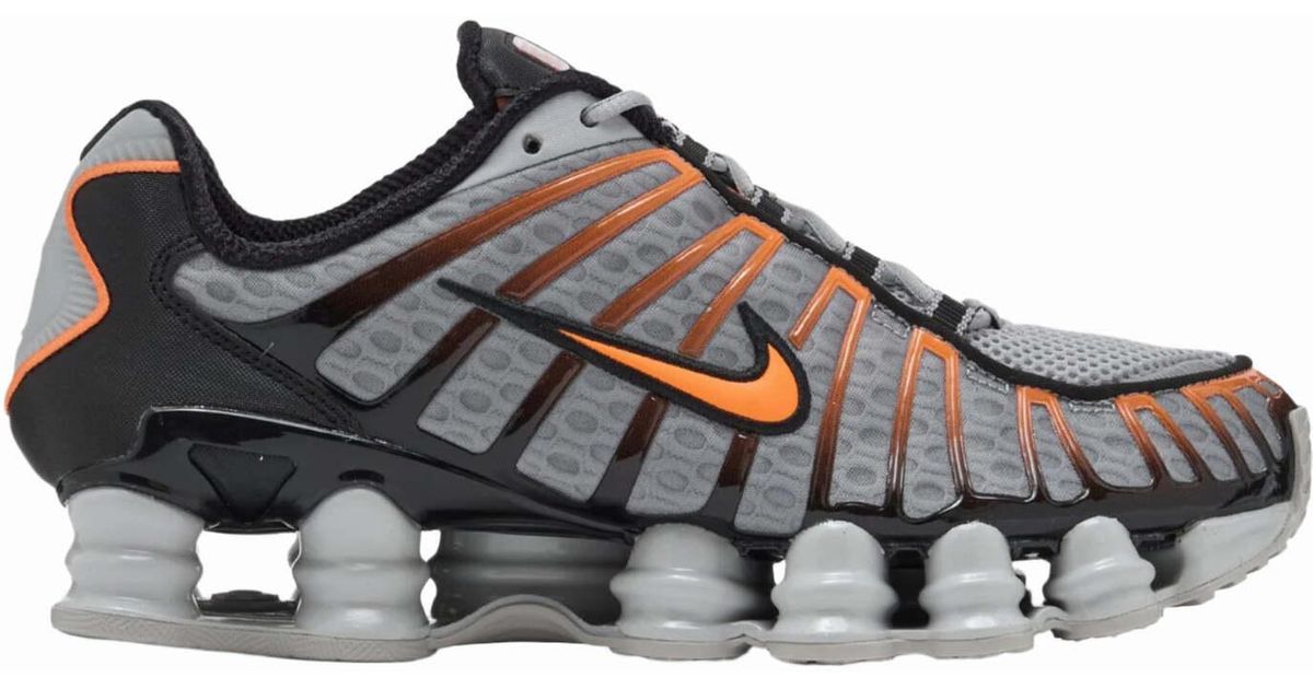 Nike Shox Tl Light Smoke Bright Mandarin in Black for Men | Lyst