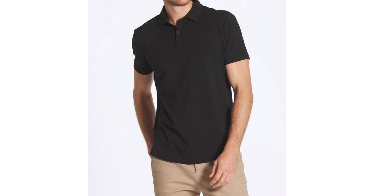 Cuts Polo Shirt in Black for Men | Lyst