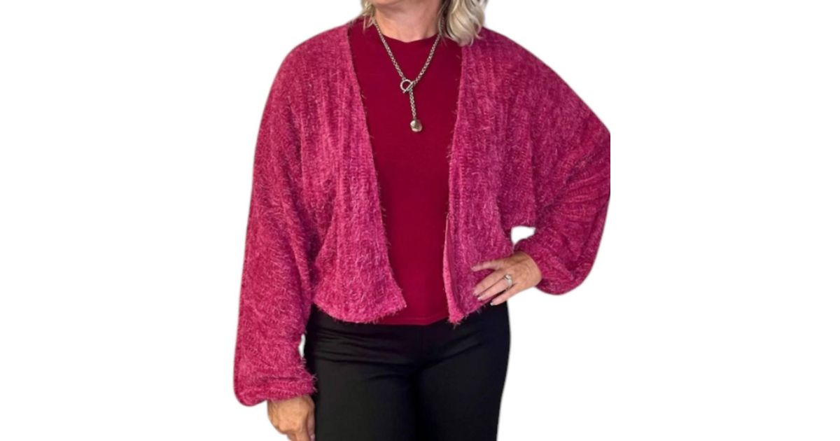 Sadie & Sage Ronan Mock Neck in Red | Lyst