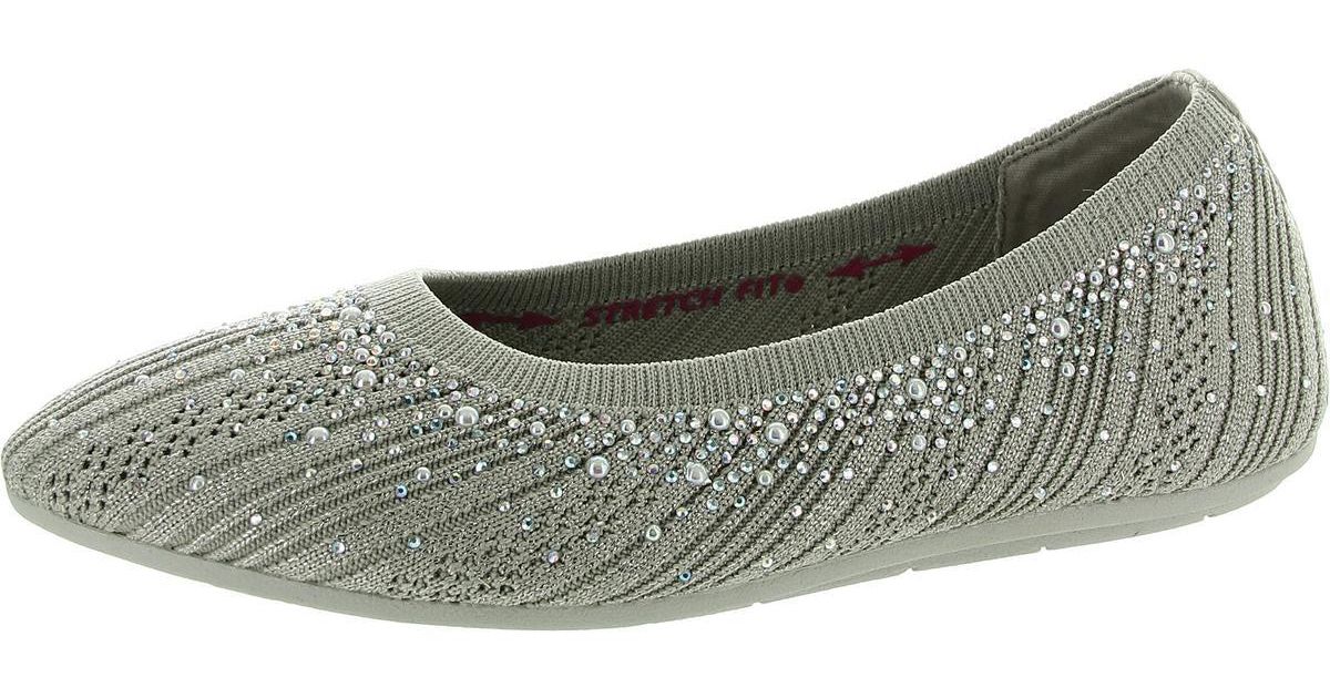 Skechers Cleo2.0 Slip On Flat Ballet Flats in Gray | Lyst
