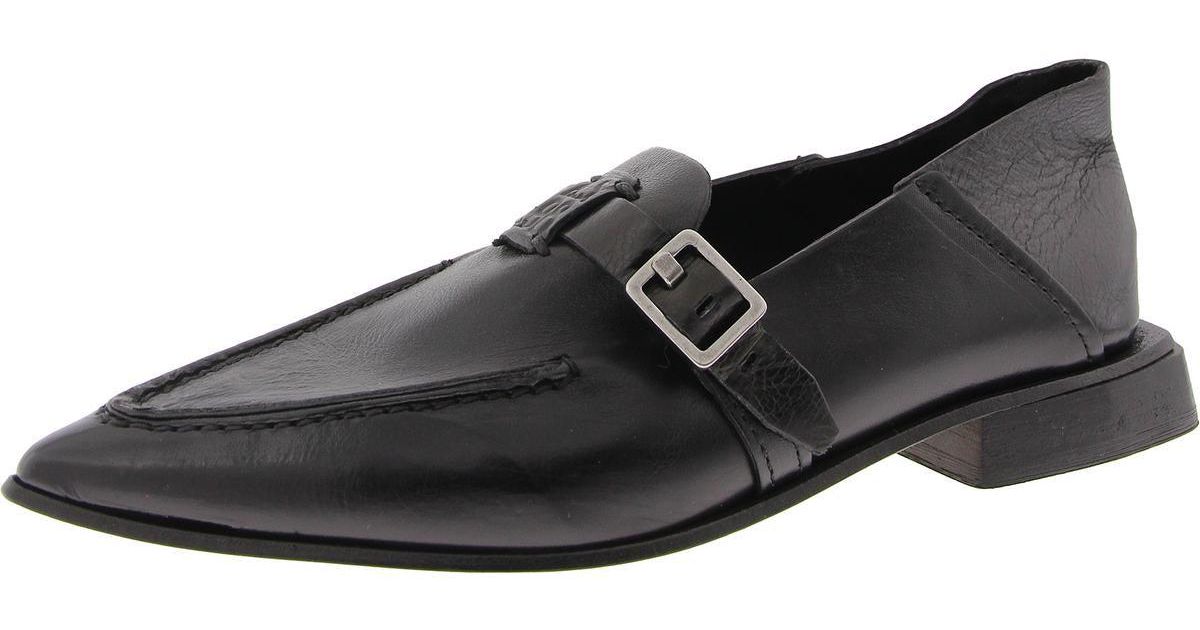 A.s.98 Embellished Leather Loafer Heels in Black | Lyst