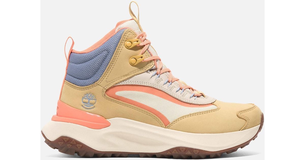 Timberland Motion Access Mid Lace-Up Waterproof Hiking Boot in Blue | Lyst