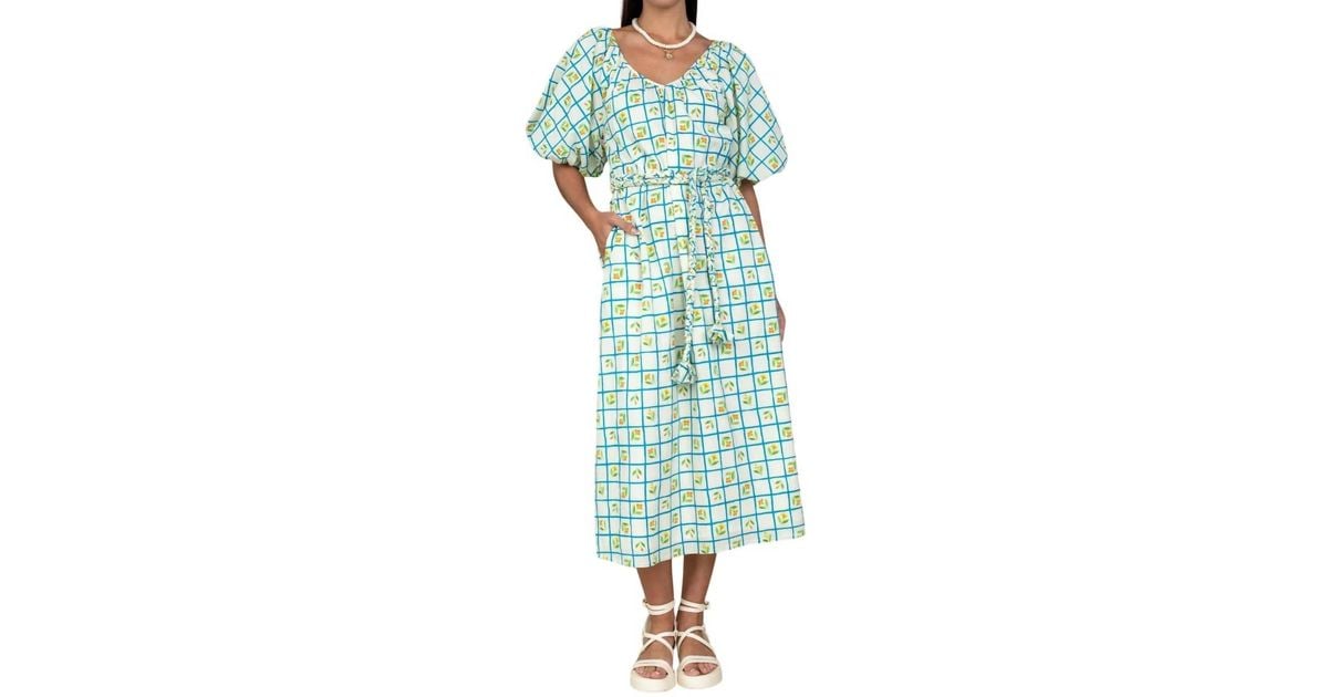 Elizabeth James The Label Penny Dress in Blue | Lyst