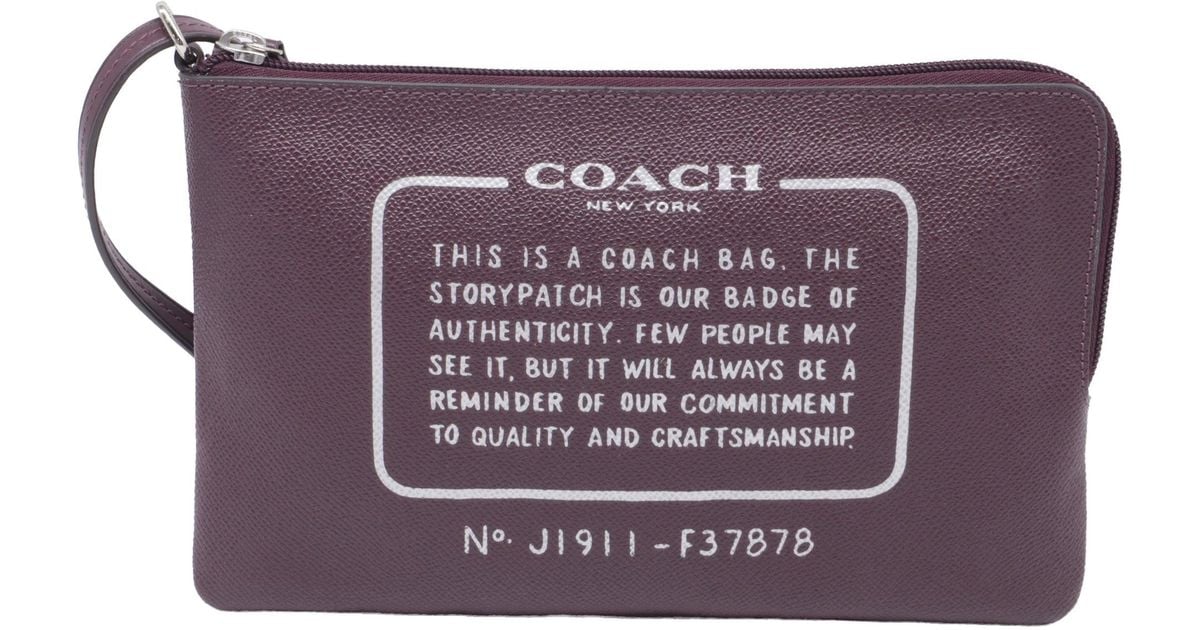 COACH Wrislet Pouch in Purple | Lyst
