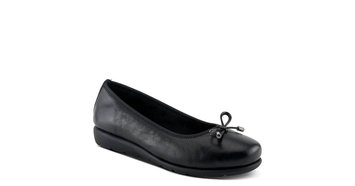 Spring Step Shoes Chesser Ballet Flat in Black | Lyst