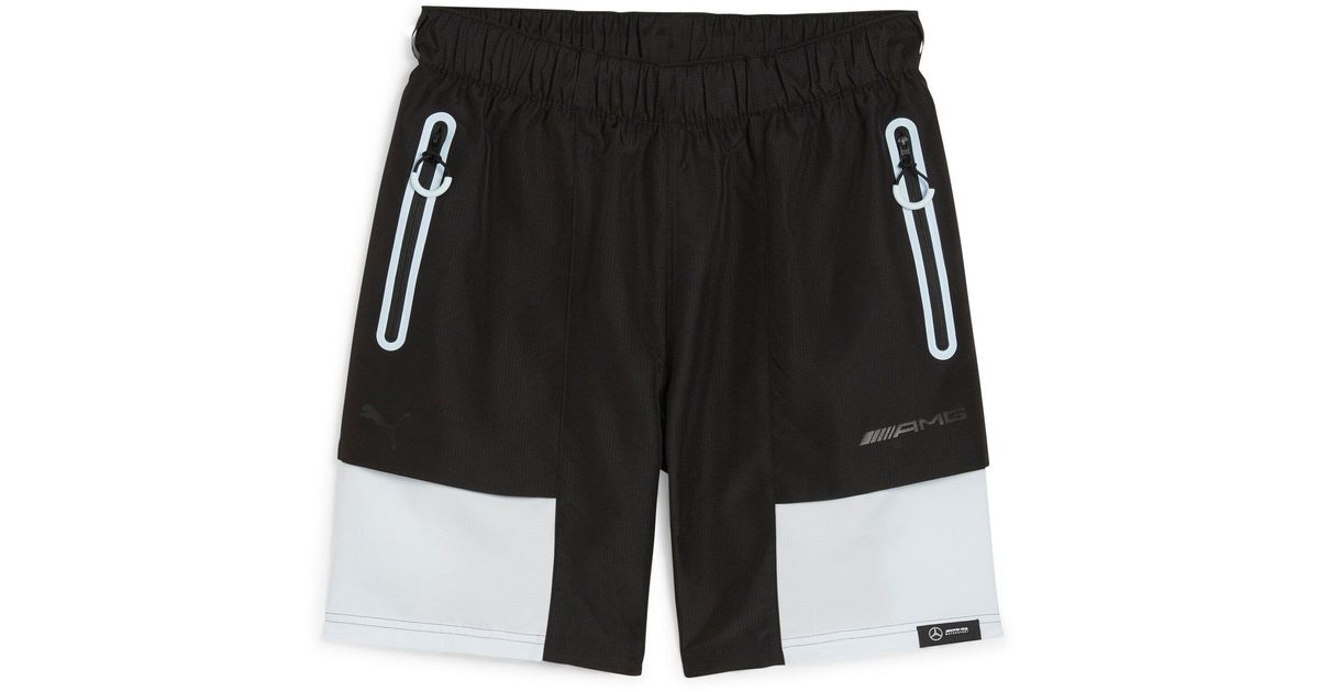 PUMA Mercedes-Amg Motorsport Statement Woven Shorts in Black for Men | Lyst