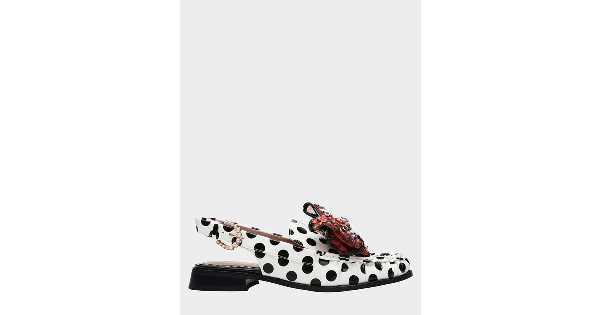 Betsey Johnson Breyer Polka Dot in White | Lyst