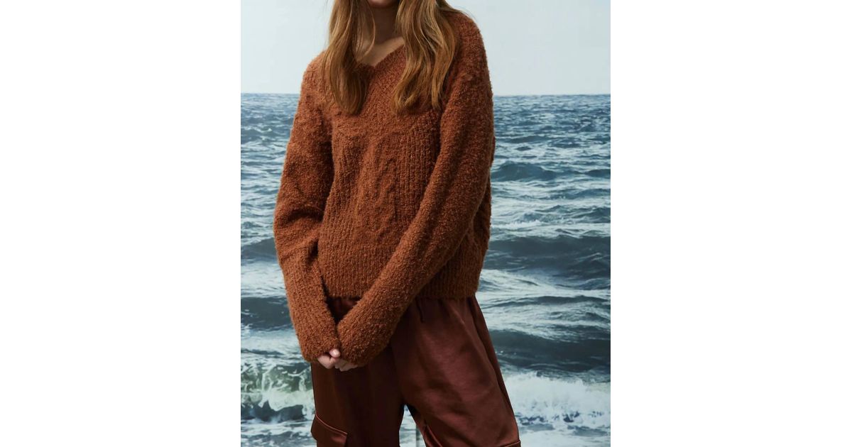 Melissa Nepton Lilah Sweater in Brown | Lyst