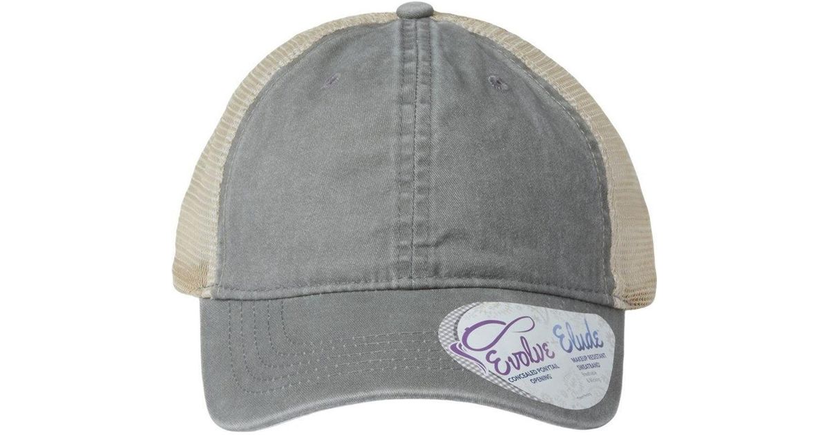 Infinity Her Washed Mesh-Back Cap in Gray | Lyst