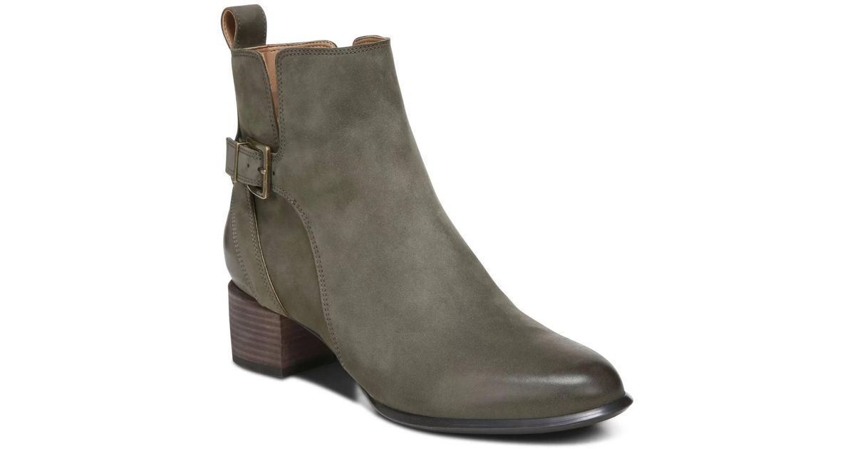 Vionic Sienna Waterproof Ankle Boots in Green | Lyst
