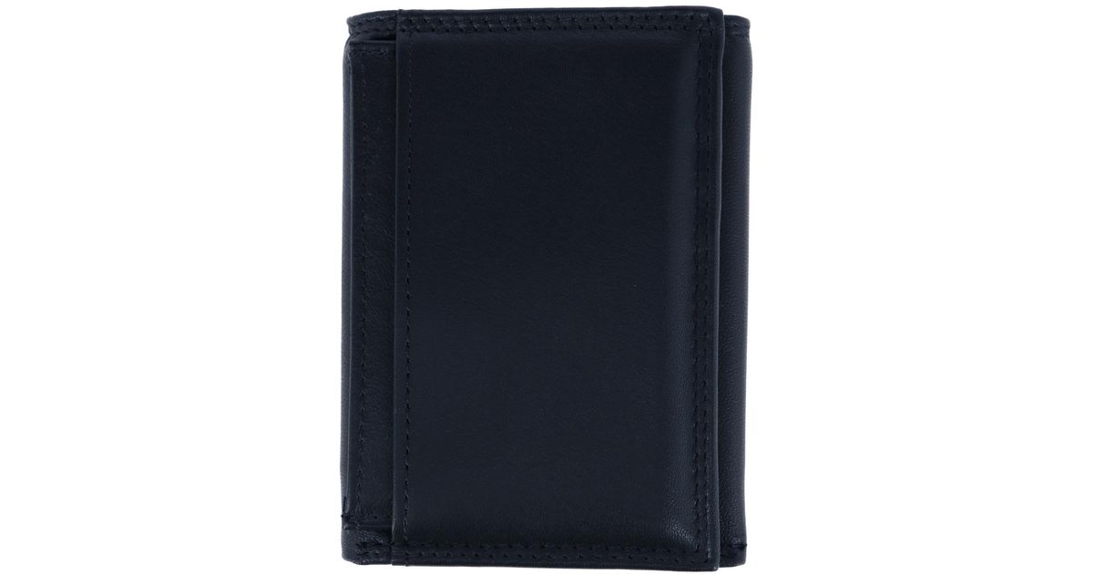 Buxton Rfid Nappa Leather Removable Id Trifold Wallet in Blue for Men ...