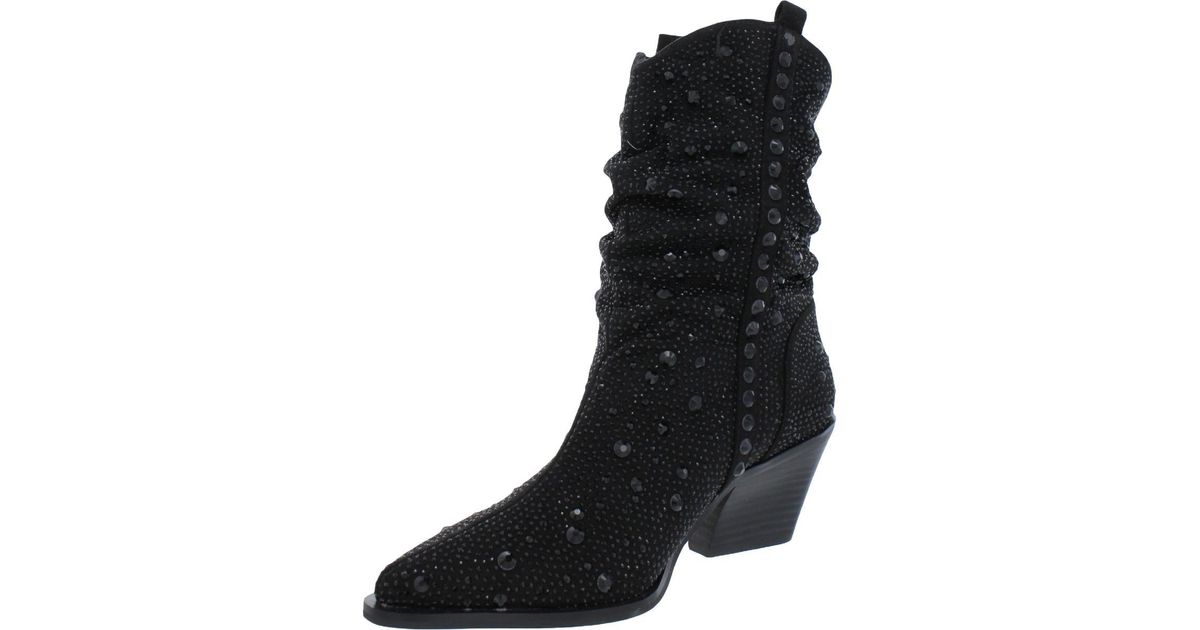 Jessica Simpson Zellya Block Heel Boot in Black | Lyst