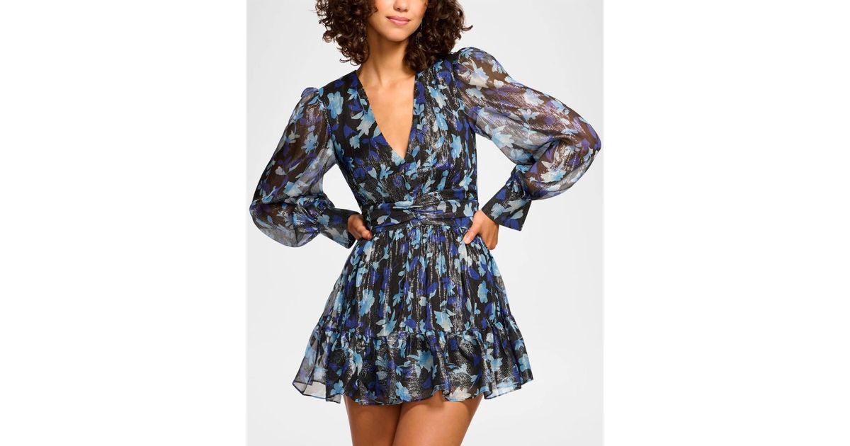 Ramy Brook Lizbeth Mini Dress in Blue | Lyst