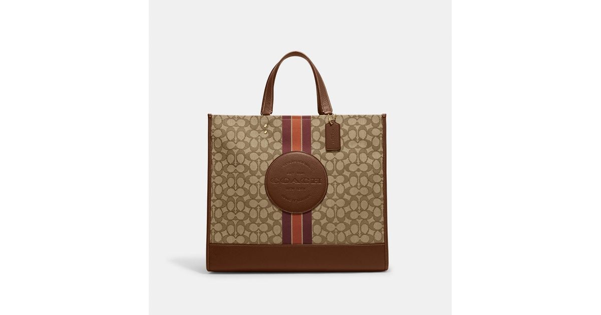 COACH Dempsey Tote 40 in Brown | Lyst COACH Dempsey Tote 40 in Brown | Lyst