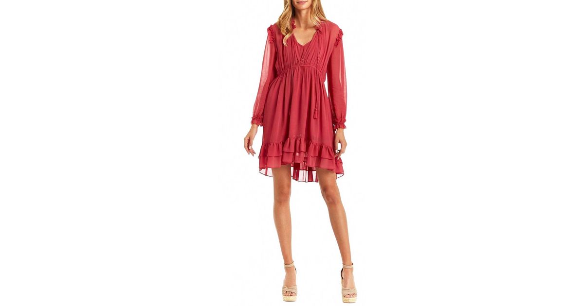 SECRET MISSION Rosalie Mini Dress in Red | Lyst