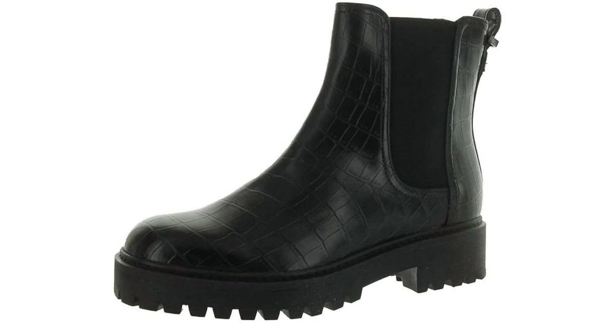 Kenneth Cole Reaction Salt Lug Chelsea Boots in Black | Lyst