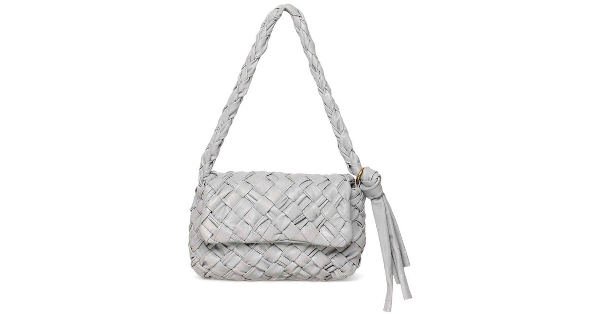 Walter Baker Halston Leather Flap in Gray | Lyst