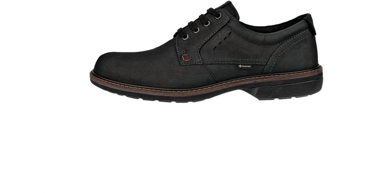 Ecco Turn Derby Shoe in Black for Men | Lyst