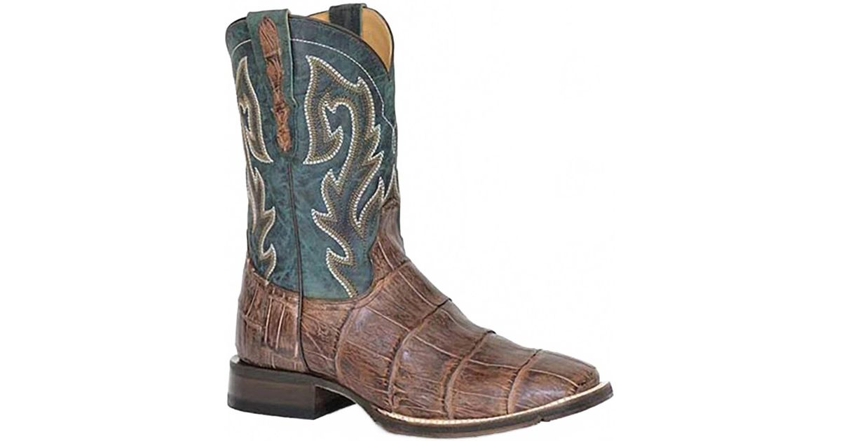 Stetson Alligator Performance Sole Exotic Boot in Brown for Men | Lyst