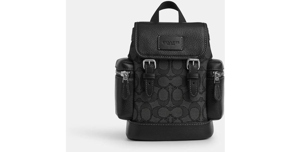 COACH Sprint Sling Pack in Black | Lyst