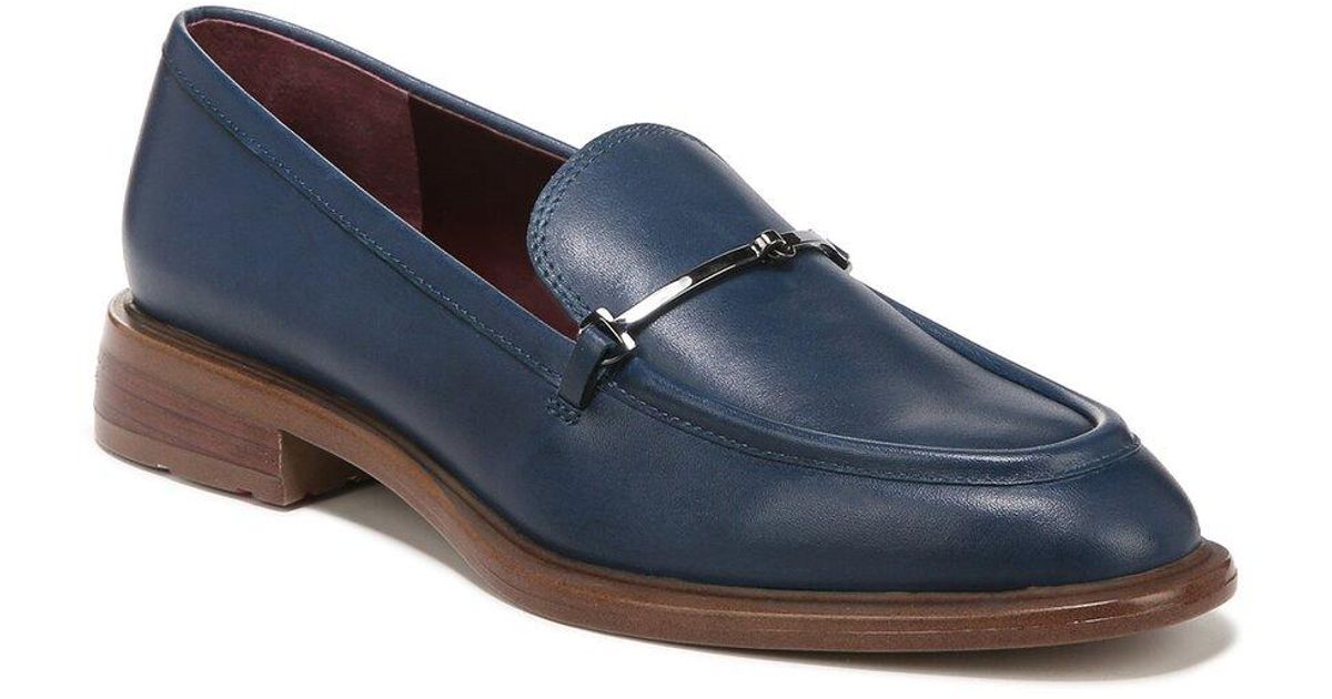 Franco Sarto A-eda Leather Slip-on in Blue | Lyst