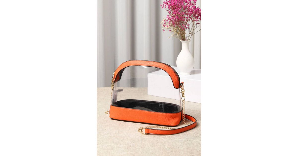 Queens Designs Clear Dome Bag in Gray | Lyst