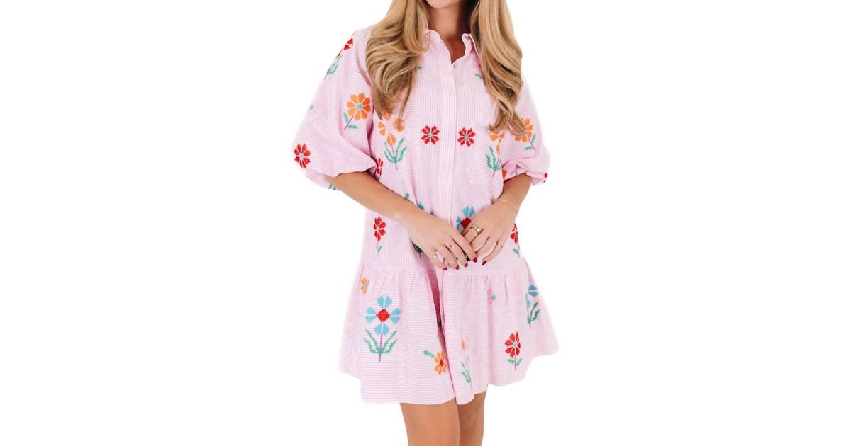 marie Piper Dress in Pink | Lyst
