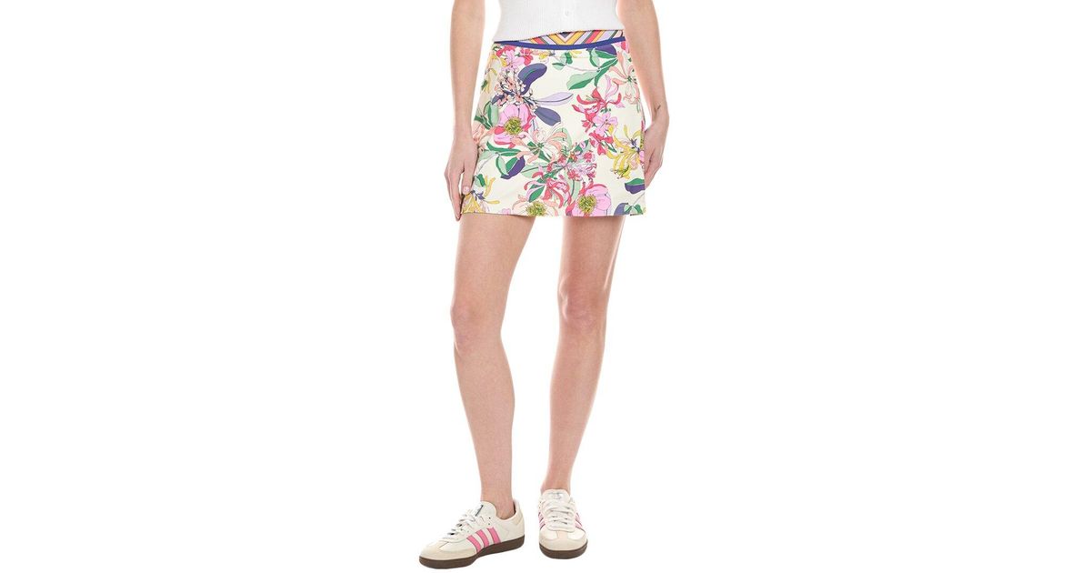 Johnny Was Bee Active Slit Tennis Skirt in Red | Lyst