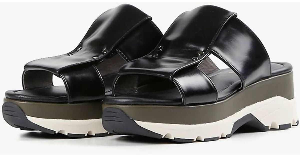 All Black Banded Flex Mule in Black | Lyst