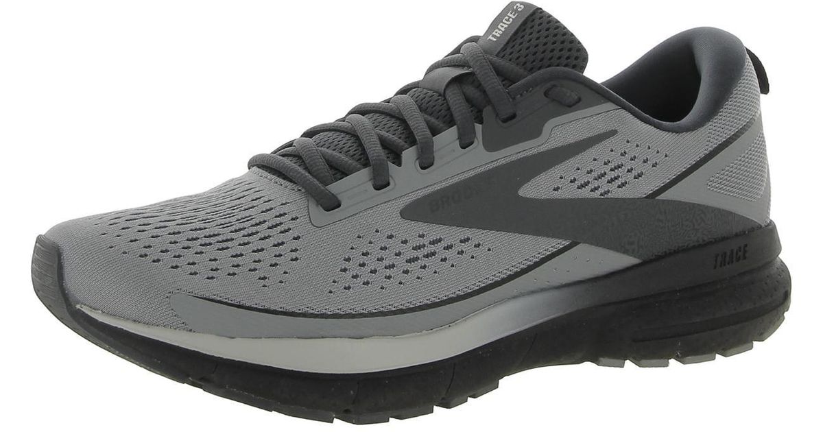 Brooks Trace 3 Lace-Up Port Running & Training Shoes in Black for Men ...