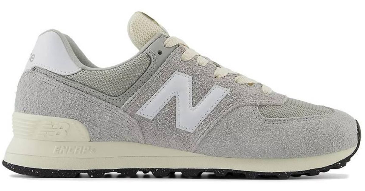 New Balance 574 Lightweight Low-Top Sneakers in Gray for Men | Lyst