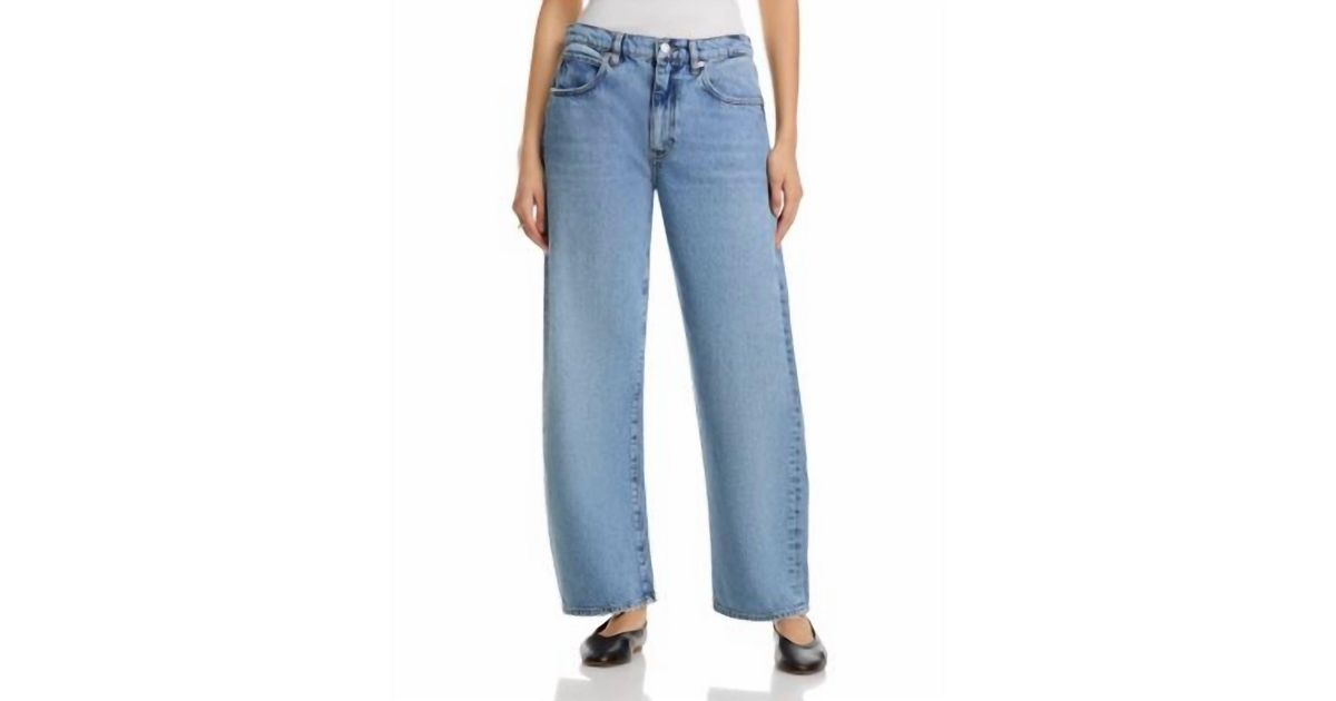 FRAME Low Slung Barrel Jean in Blue | Lyst