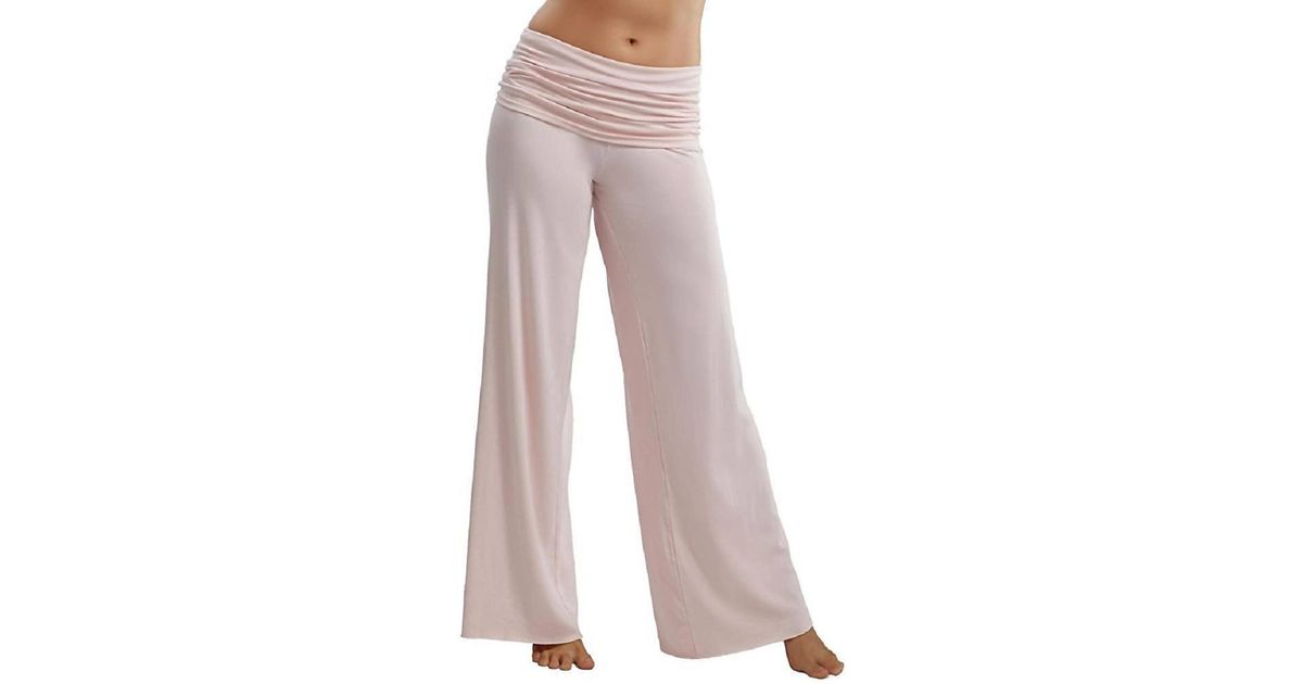 PJ Harlow Jordan Fold Over Knit Pant in Metallic | Lyst