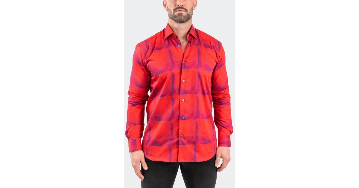 Maceoo Fibonacci Bluetiles in Red for Men | Lyst
