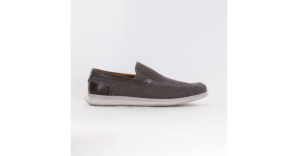 Florsheim Montigo Canvas Moc Toe Slip On Shoes in Gray for Men | Lyst