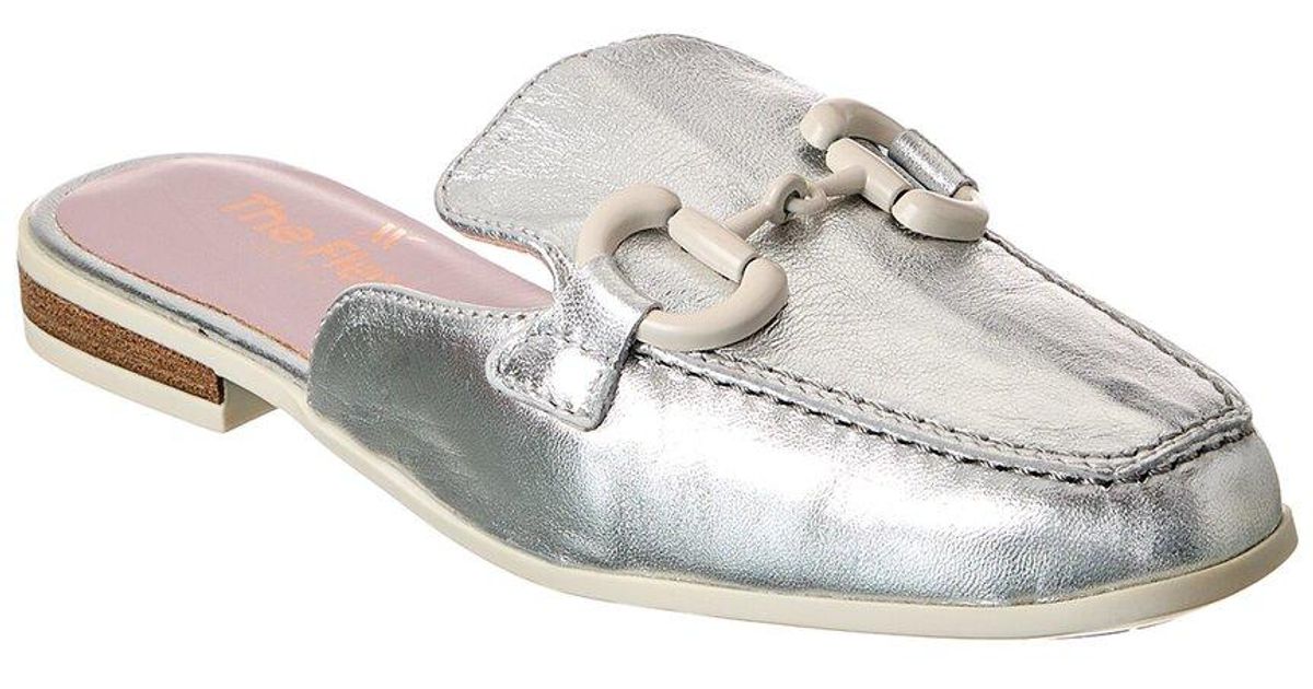 The Flexx Guia Leather Mule in White | Lyst