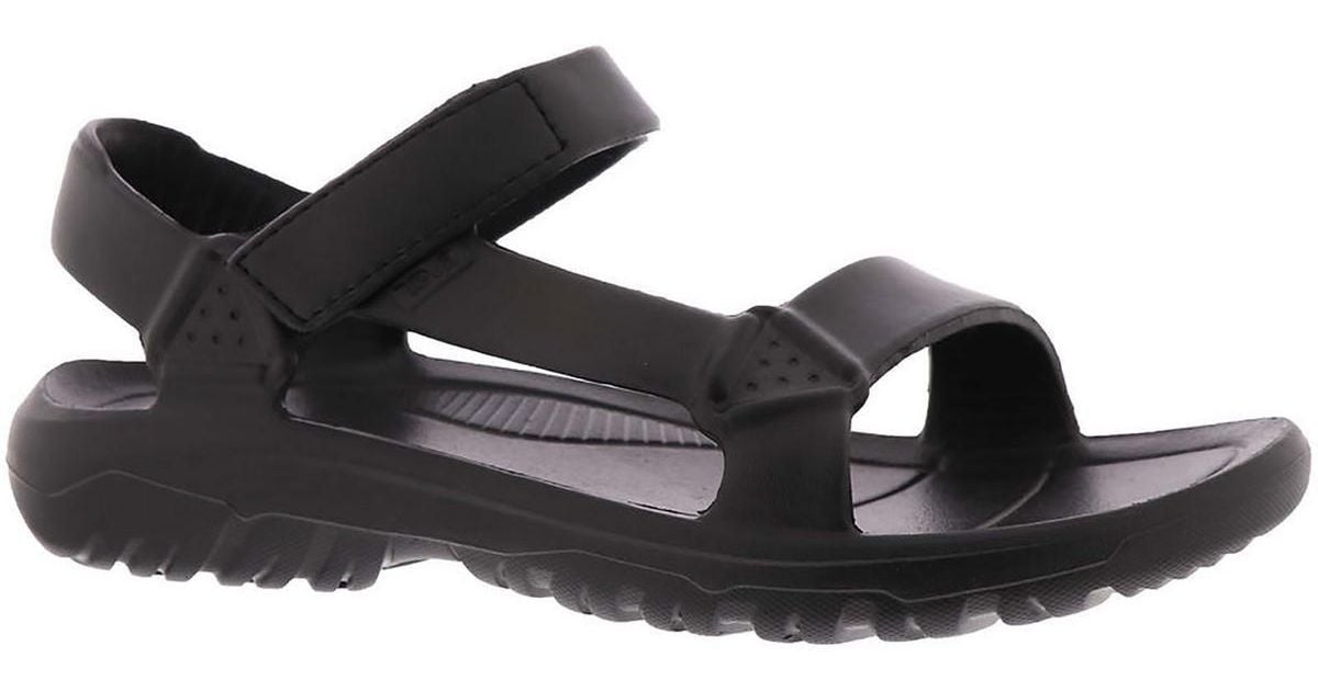 Teva Rubber Flat Pool Slides in Black | Lyst