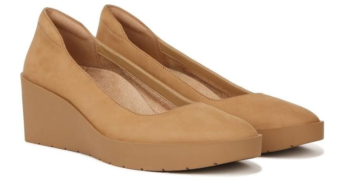 Vionic Sereno Pump 6.5 Nubuck Round Toe Platform Wedge Heel Khd1468 in ...