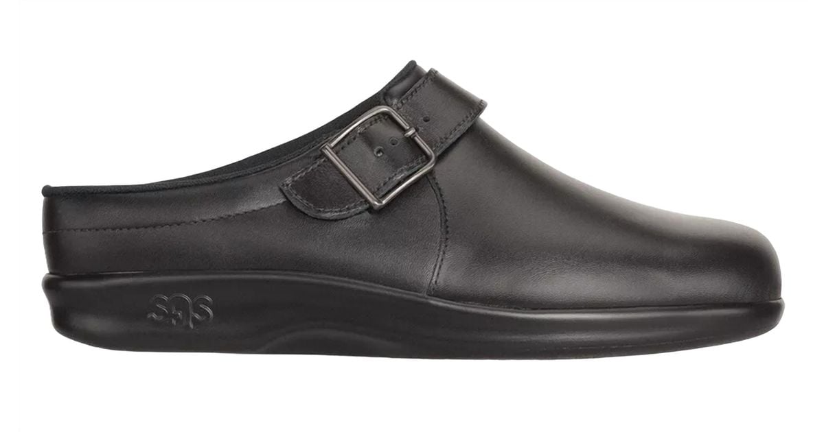 SAS Clog Loafer Slip-On in Black | Lyst