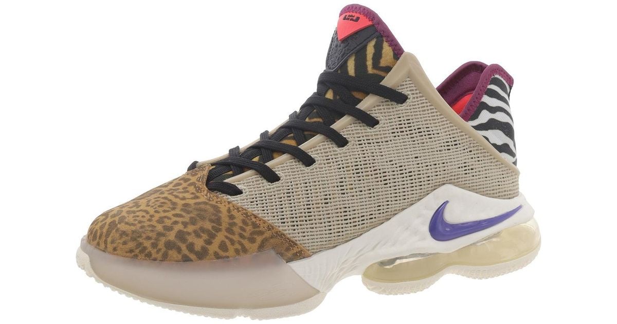 Nike Lebron Xix Low Lace-Up Fitness Running & Training Shoes in Brown ...