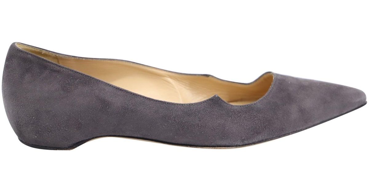 Paul Andrew Ballet Flats in Gray | Lyst