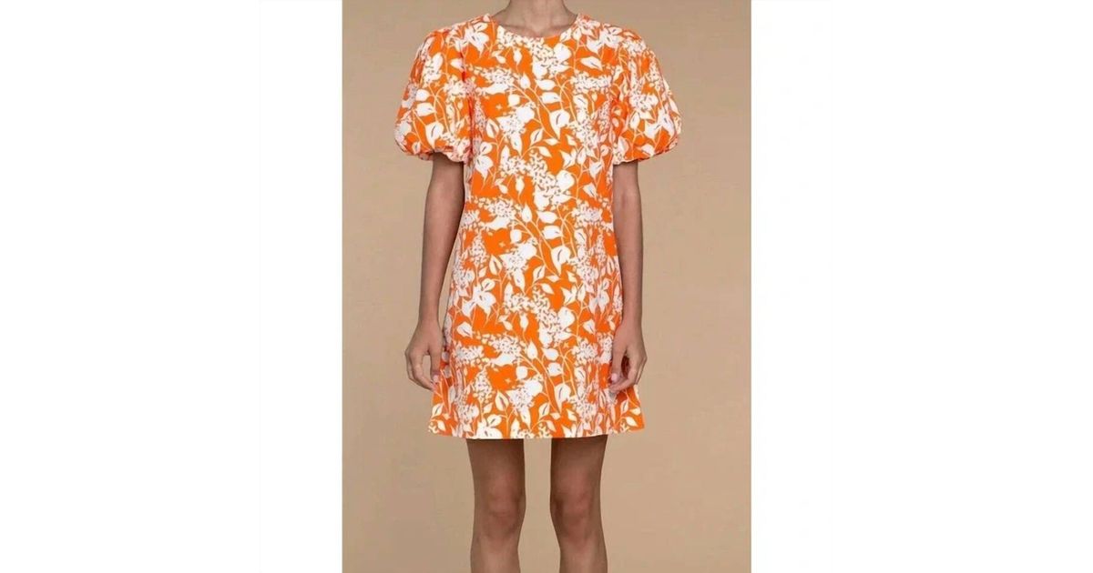 Olivia James the Label Louisa Dress in Orange | Lyst