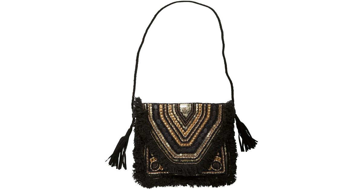NÜ Umi Fringe Bag in Black | Lyst