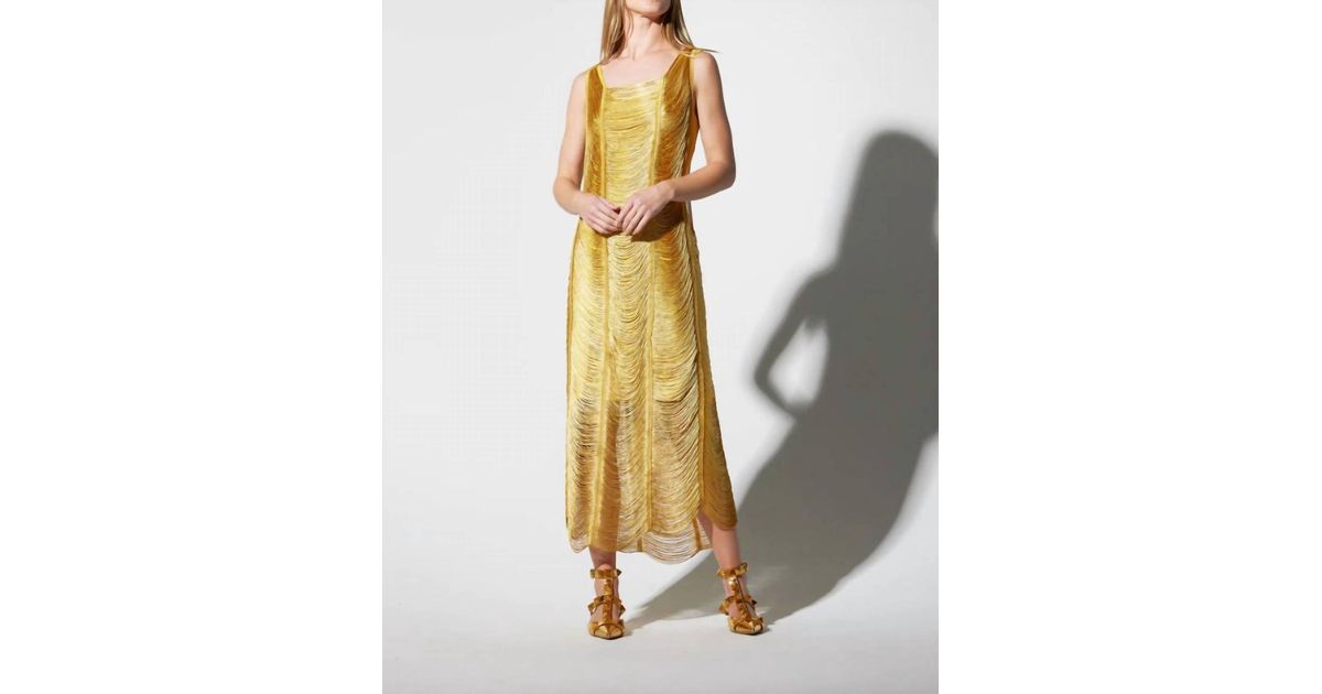 oolala Gatsby Dress in Metallic | Lyst